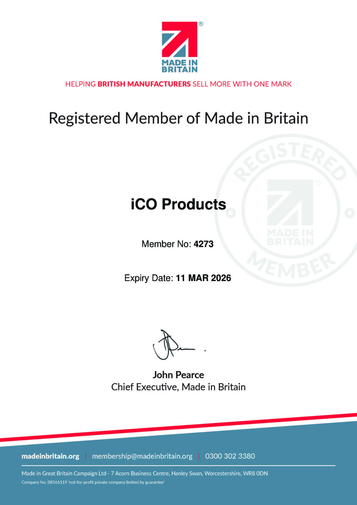 Fire Suppression Products - Accreditations | iCO Products®